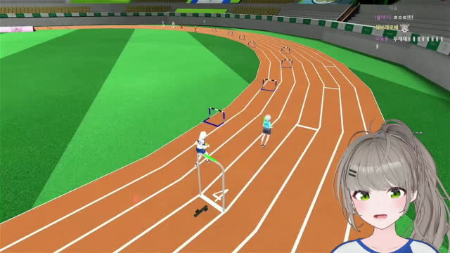 [클립][왁타버스 체육대회] - 400M 장애물 1조 / 압도적인 기록의 세도리야 | 아프리카TV VOD