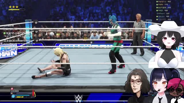 [클립]클로이 릴파님 WWE 2K24 대회 결전의 날 숀 마이클로이스 등장 | SOOP VOD
