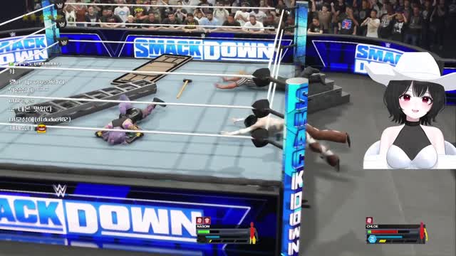 [클립]릴파배 제 1회 WWE 여자 버튜버 대회 우승 클로이 | SOOP VOD