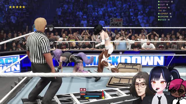 [클립][WWE] WWE 여자 버츄얼 대회 최종 우승자 클로이님!!! | SOOP VOD