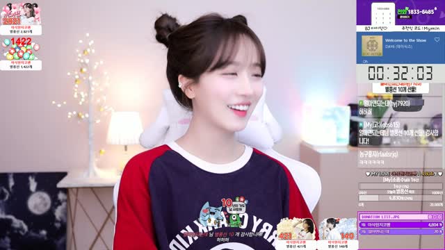 [클립] 마이민♡에게 별풍선 421개 선물 | SOOP VOD
