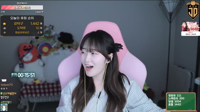 [클립] 〃라미〃에게 별풍선 500개 선물 | SOOP VOD