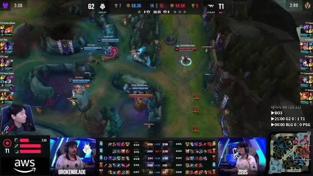 [캐치]김민교 롤드컵 T1 vs G2 이기면 8강진출 #Worlds2024 | SOOP VOD