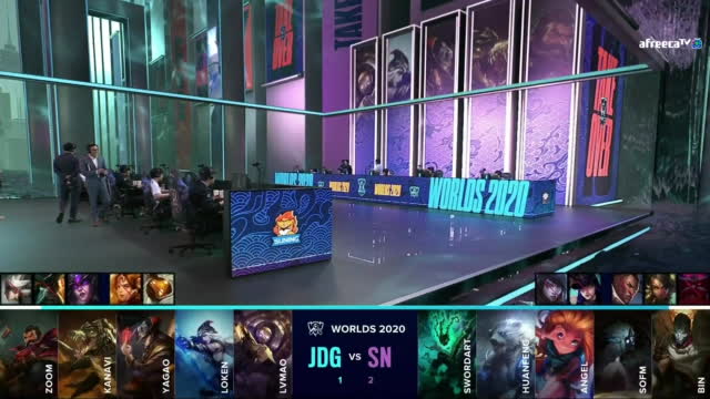 [클립][SN vs JDG] 2020 LoL 월드 챔피언십 토너먼트 스테이지 8강 DAY2[스킨 드롭스 중] | SOOP VOD