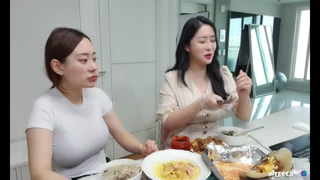 [클립]BJ두근x라송이 다이어트 쿡방 | SOOP VOD