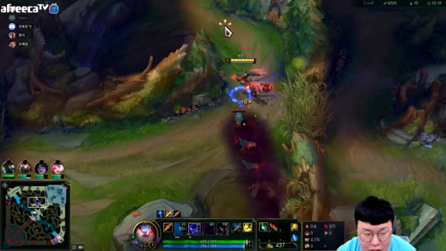 [클립]봉준 MCK 22만개빵 킴성태vs봉준 죽기빵 정글대전 LOL 롤 | 아프리카TV VOD