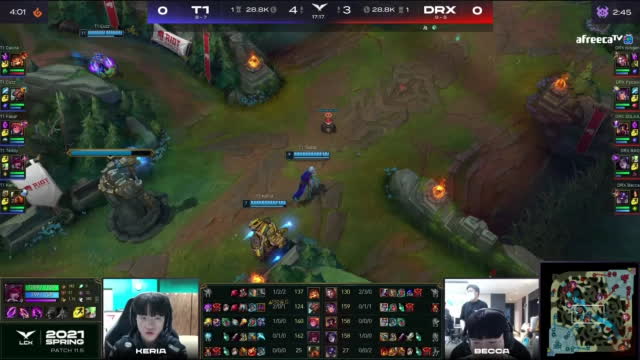 [클립][T1 vs DRX] 2021 LCK Spring Split | SOOP VOD
