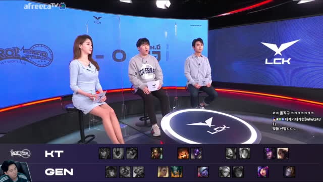 [클립]김민교 LCK 젠지 vs KT 산을넘어야 플옵을갈수있다 KT | SOOP VOD