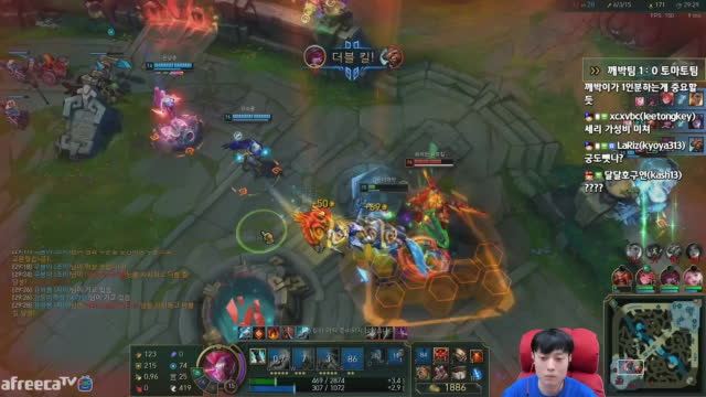 [클립]깨박이VSX토마토 드디어 만났다 멸최정 정글러 토황 한번 붙어본다 LOL | SOOP VOD