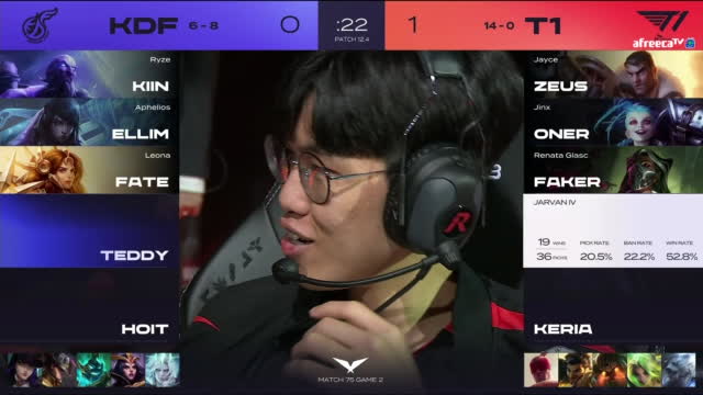 [클립][KDF vs T1] 2022 LCK Spring Split | SOOP VOD