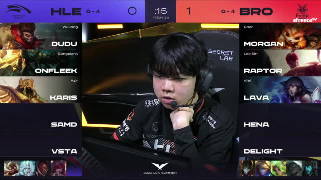 [클립][BRO vs HLE] 2022 LCK Summer Split | SOOP VOD
