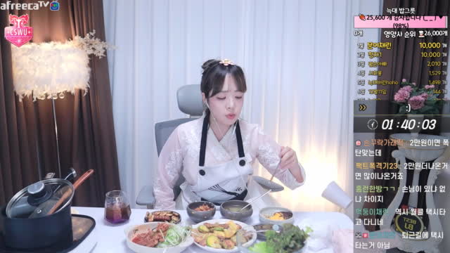 [클립][캄성여대] 늑이루~ 추석 한복 요리방송 ^^ | SOOP VOD