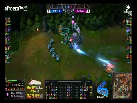 롤챔스 윈터 SKT T1 S vs CJ Blaze LOL Champions Winter 16강 A조 순위결정전 | SOOP VOD