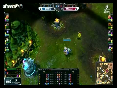 롤챔스 섬머 SKT T1 S vs KT Arrows LOL Champions Summer 2014 4강 A조 5경기 | SOOP VOD
