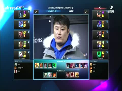LOL 2015 챔피언십 프리 시즌 9일차 HUYA Tigers vs CJ ENTUS 2경기 | 아프리카TV VOD