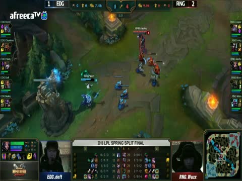 RNG vs EDG 2016 LPL SPRING 결승전 4경기 | SOOP VOD
