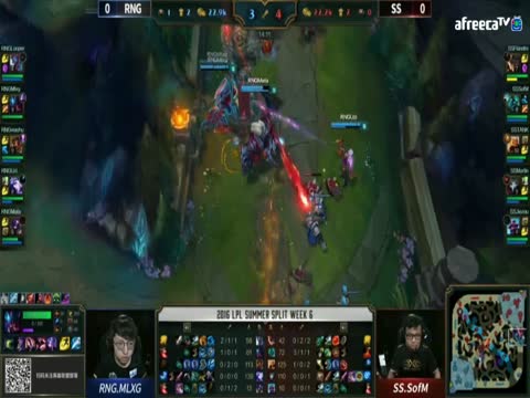 RNG vs SS 전체보기 2016 LPL Summer | 아프리카TV VOD