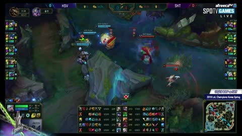 2018 LoL Champions Korea KSV vs SKT 하이라이트 | SOOP VOD