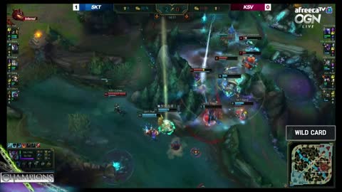2018 LoL Champions Korea SKT vs KSV Wild Card 하이라이트 | SOOP VOD