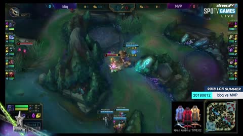 6월 12일 2018 LoL Champions Korea bbq vs MVP 하이라이트 | 아프리카TV VOD