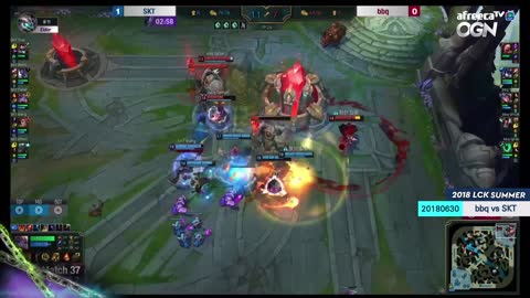 6월 30일 2018 LoL Champions Korea bbq vs SKT 하이라이트 | SOOP VOD