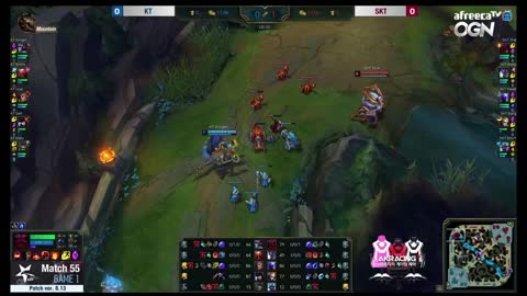 [KT vs SKT] 1세트 2018 LoL Champions Korea Summer | SOOP VOD