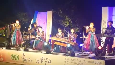 2018년 7월 29일 첨성대 앞 가람예술단 | SOOP VOD