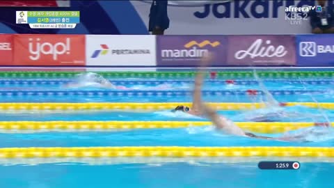 [AG 여자 수영] 은메달 대한민국 김서영 개인 혼영 400m 결승 하이라이트 | 아프리카TV VOD