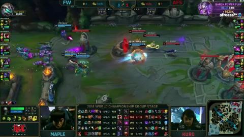 AFs vs PVB Group Stage 4일차 1경기 2018 LoL World Championship | SOOP VOD
