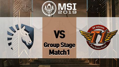 [TL vs SKT] 2019 MSI Group Stage Day3 | SOOP VOD