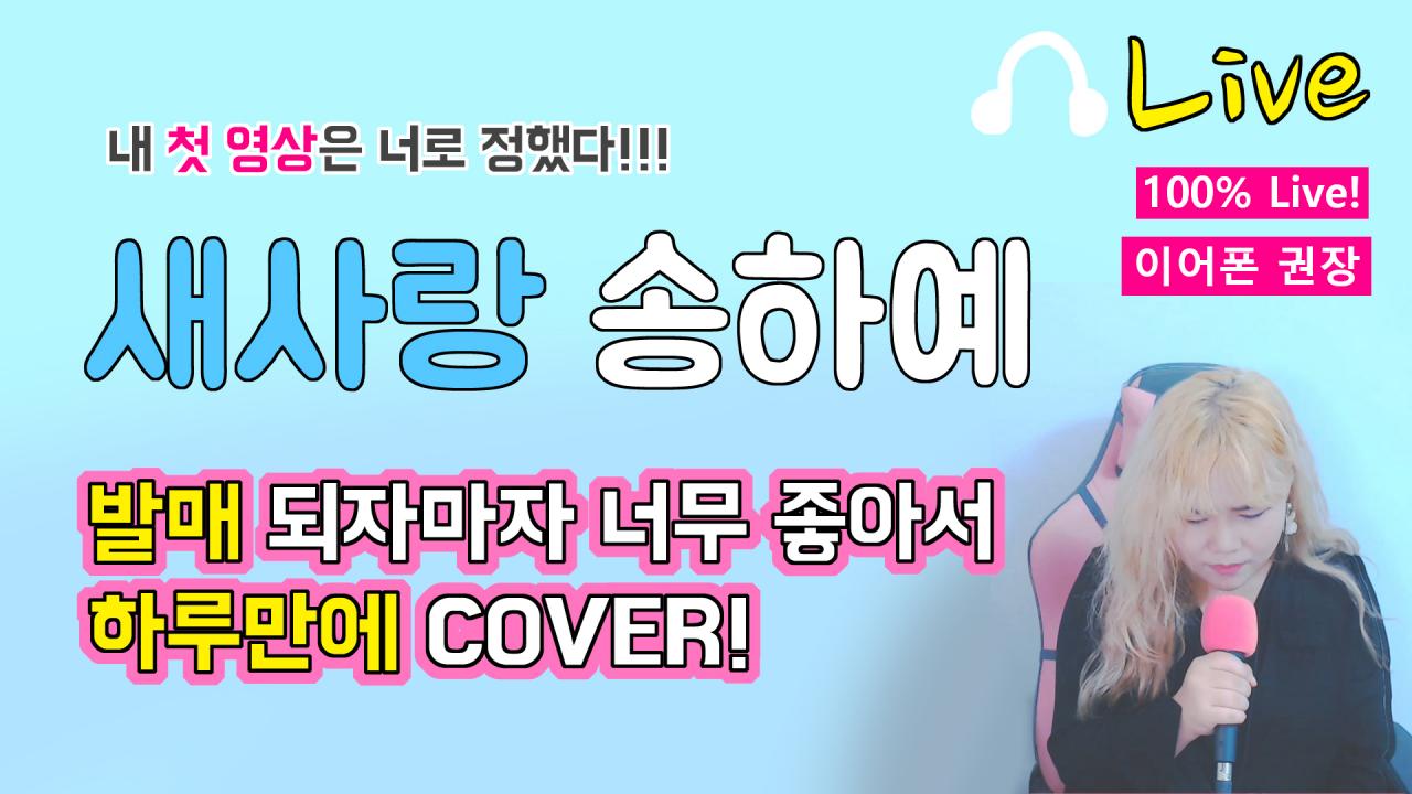 [live] 발매 하루만에 커버해버리는 '새사랑-송하예' cover | SOOP VOD