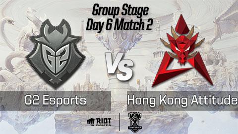 [G2 vs HKA] 2경기 / 월드챔피언십 그룹 스테이지 6일차 | SOOP VOD