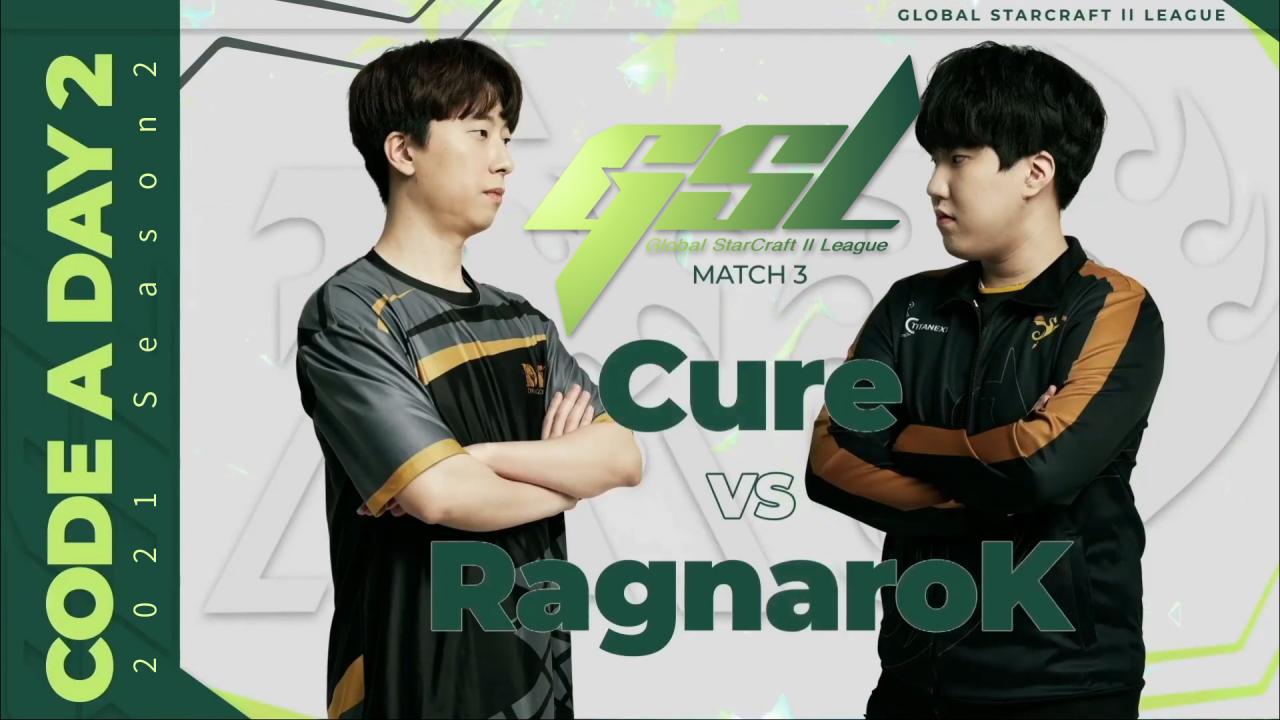 [中文精華] 2021 GSL Season 2- Code A｜Day2｜Cure(T) vs RagnaroK(Z) | SOOP VOD