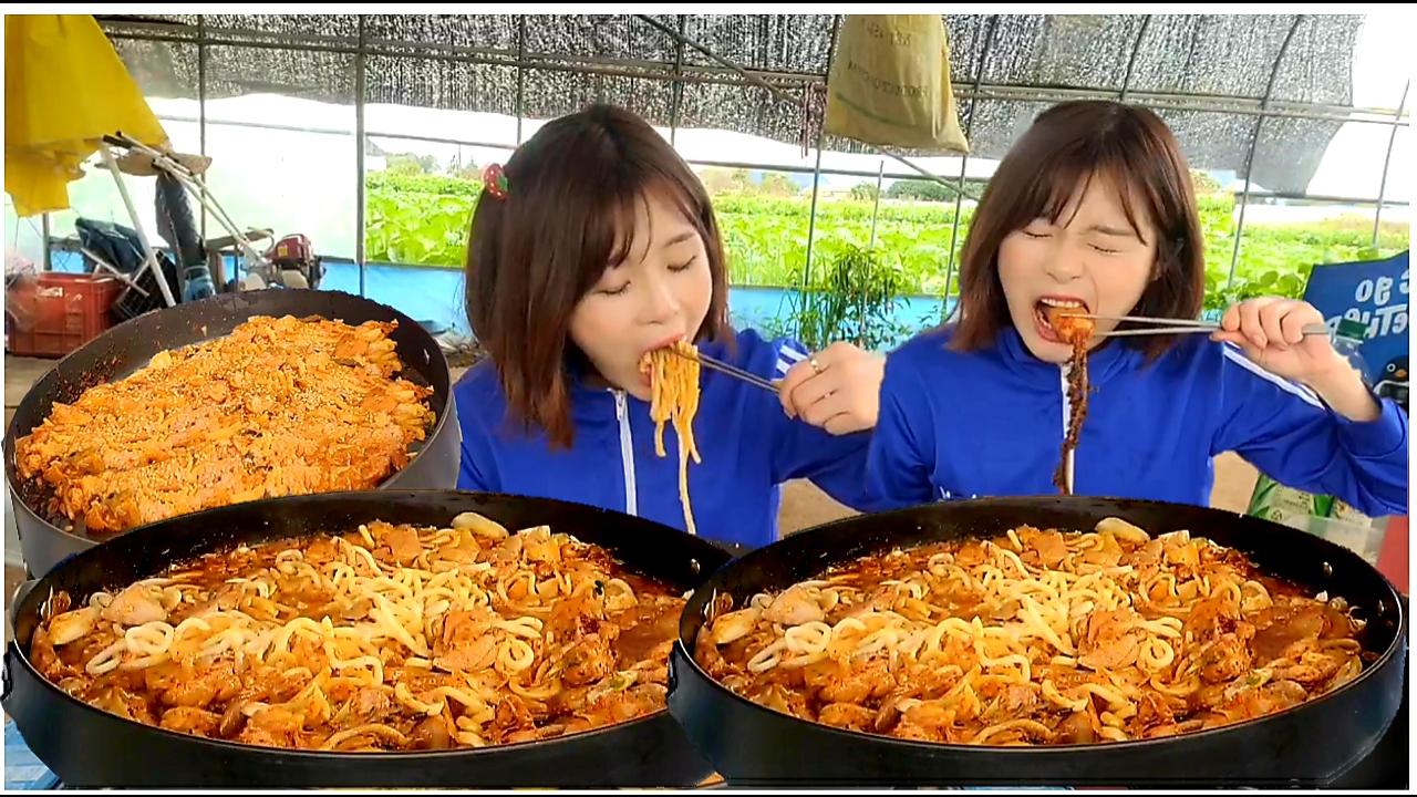 닭갈비의 변신은 무죄! 데리야끼닭갈비(ft.우동사리_닭갈비볶음밥) 한 그릇 먹방 Korean mukbang eating show ...