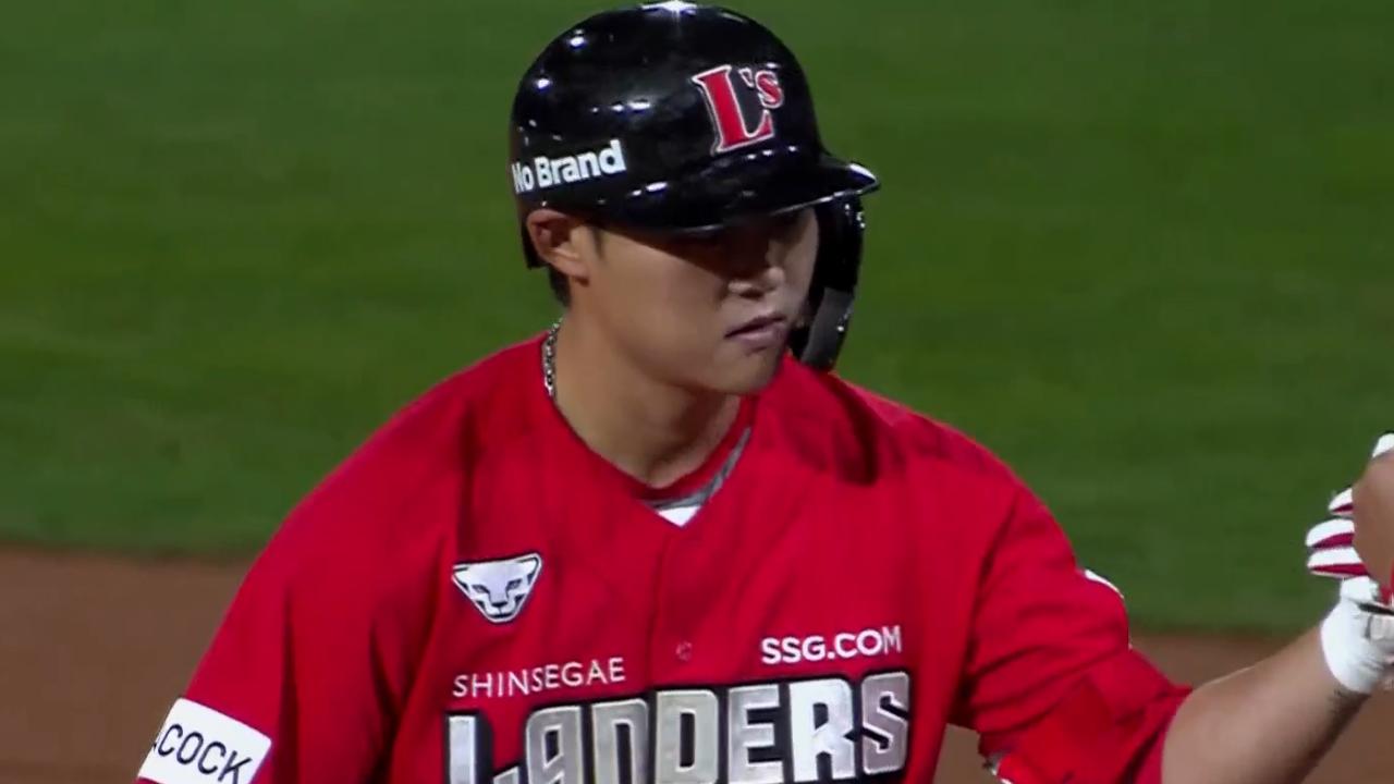 김찬형 적시타, 동점을 만드는 SSG! | SOOP VOD