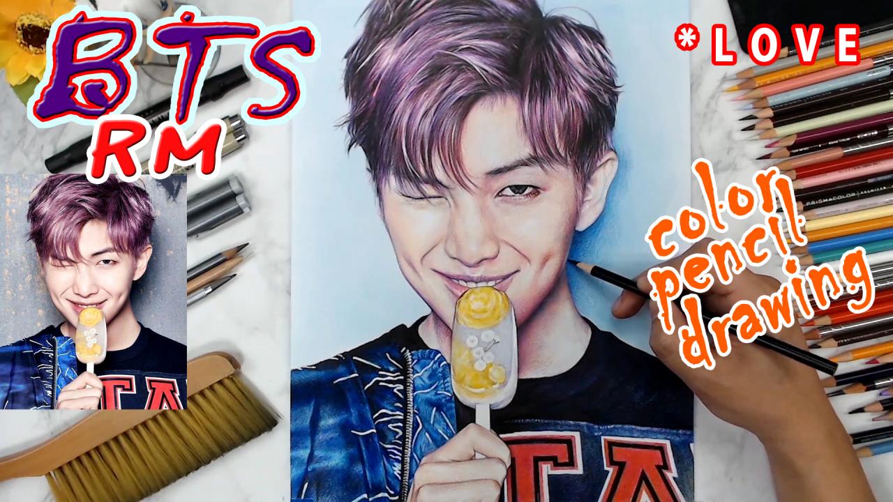 BTS-RM 알엠 손그림. (*LOVE) | SOOP VOD