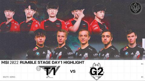 [T1 vs G2] 2022 MSI 럼블스테이지 DAY1 하이라이트 l 5월 20일 | SOOP VOD