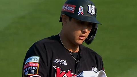 황재균 적시타, 선취점을 가져가는 kt | SOOP VOD