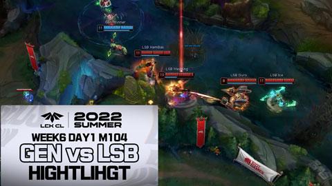 [GEN vs LSB] 2022 LCK CL 서머 하이라이트 l 7월 18일 | SOOP VOD