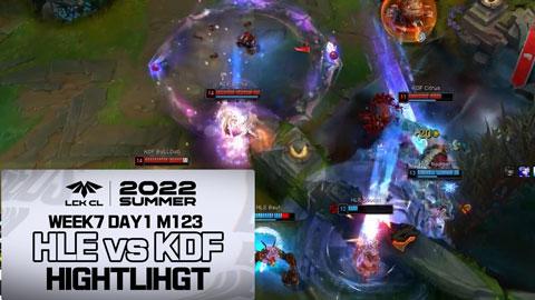 [HLE vs KDF] 2022 LCK CL 서머 하이라이트 l 7월 25일 | SOOP VOD