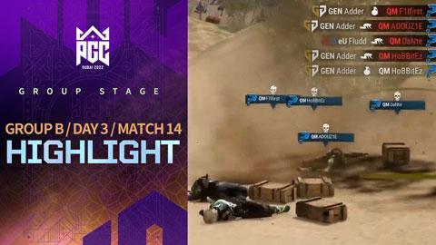 그룹 스테이지 B조 3일차 14경기 하이라이트 | PGC 2022 | SOOP VOD