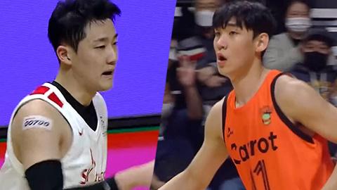 2쿼터 시작을 최성원-조한진의 3점슛 교환으로 시작하는 캐롯 vs SK | SOOP VOD