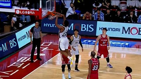 아노시케의 강력한 덩크, 분위기를 굳혀가는 KT! | SOOP VOD