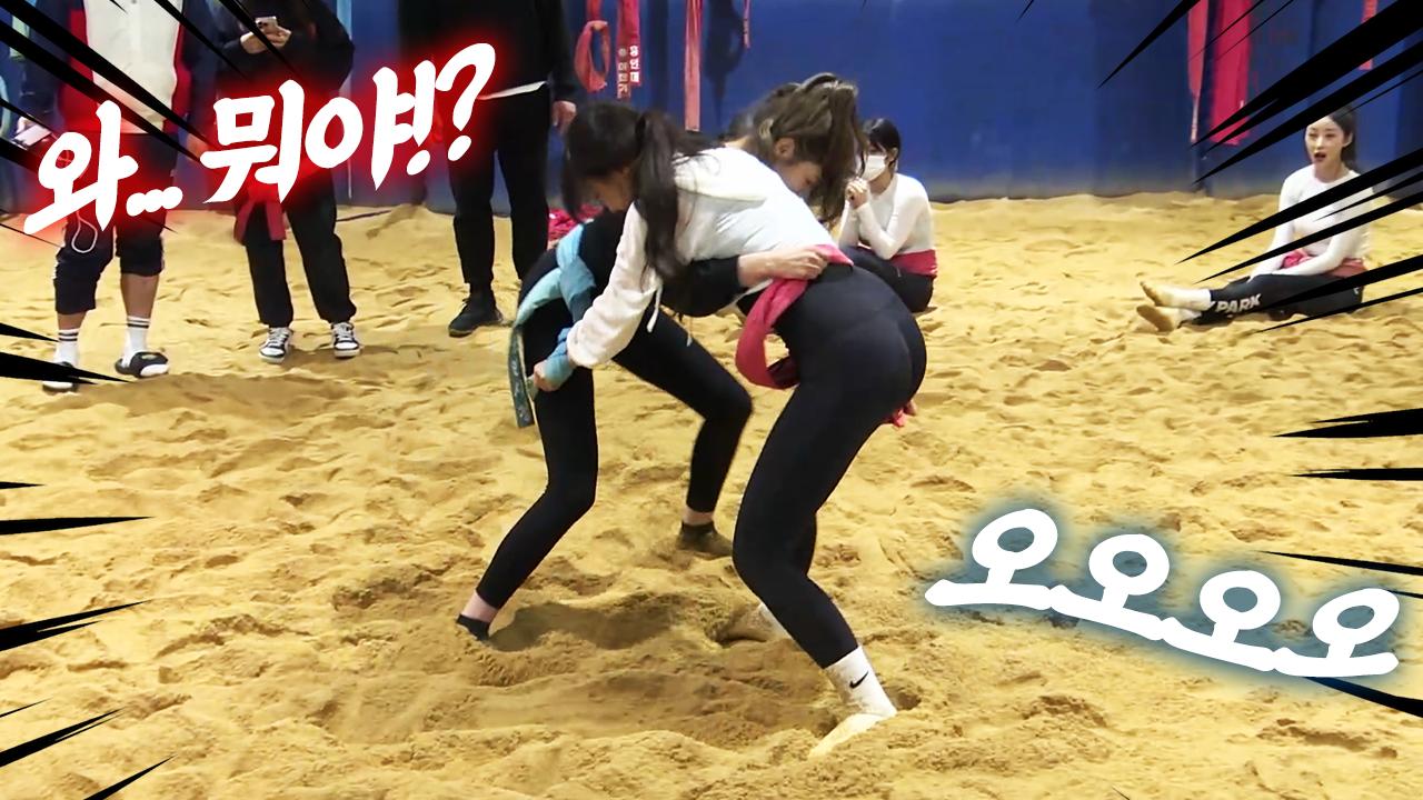 아프리카TV 여캠에게 씨름을 시켰더니 벌어진 일⁉ | SOOP VOD