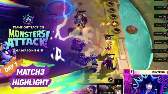 1일차 3경기 하이라이트 ㅣTFT 괴물 습격! 챔피언십 | 아프리카TV VOD