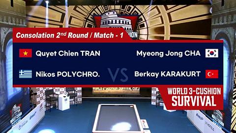 2023 WORLD 3-CUSHION SURVIVAL- Consolation 2nd GROUP A HIGHLIGHT | 아프리카TV VOD