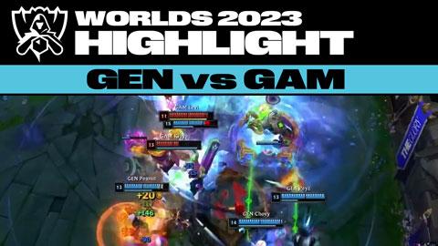 [GEN vs GAM] 2023 월드 챔피언십 하이라이트 | 10월 19일 | SOOP VOD