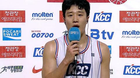 SK vs KCC 경기 MVP 허웅 선수 인터뷰 | SOOP VOD