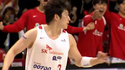 연속 7득점! 순식간에 동점을 만드는 SK | SOOP VOD