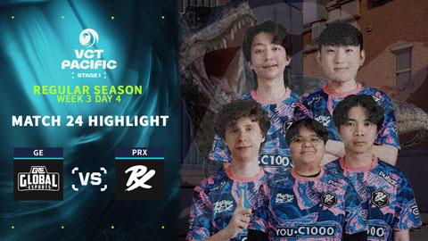 GE vs PRX MATCH 24 하이라이트 — 3주차 4일차 | VCT 퍼시픽 레귤러 시즌 | SOOP VOD